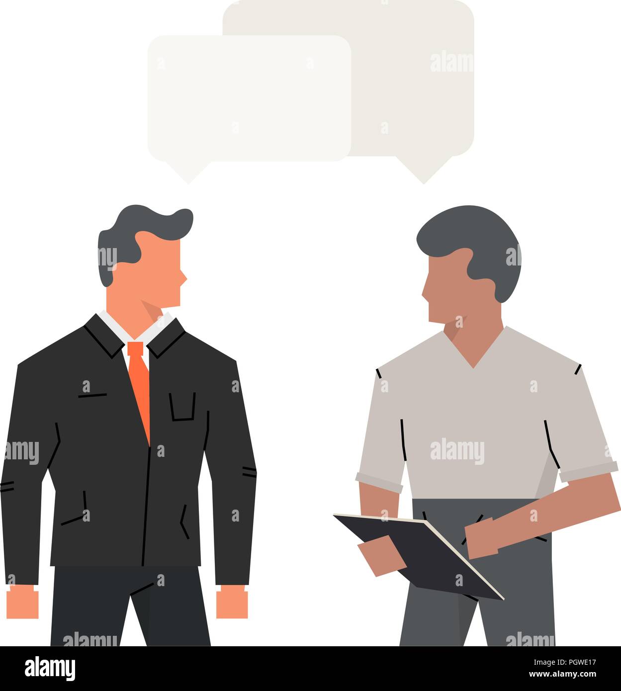 Interview Cartoon High Resolution Stock Photography and Images - Alamy
