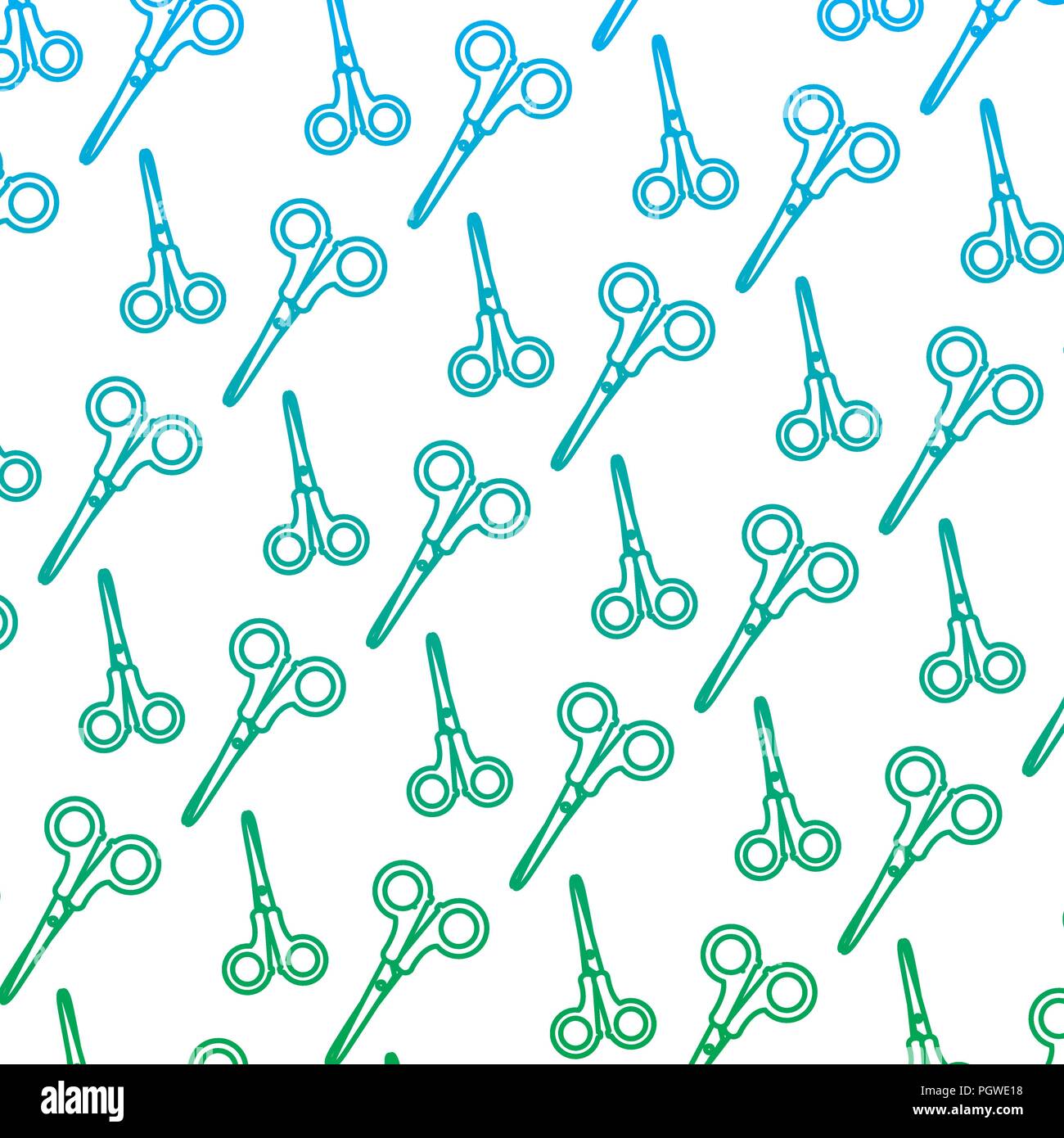 artistic scissors school utensils background Stock Vector Image & Art ...