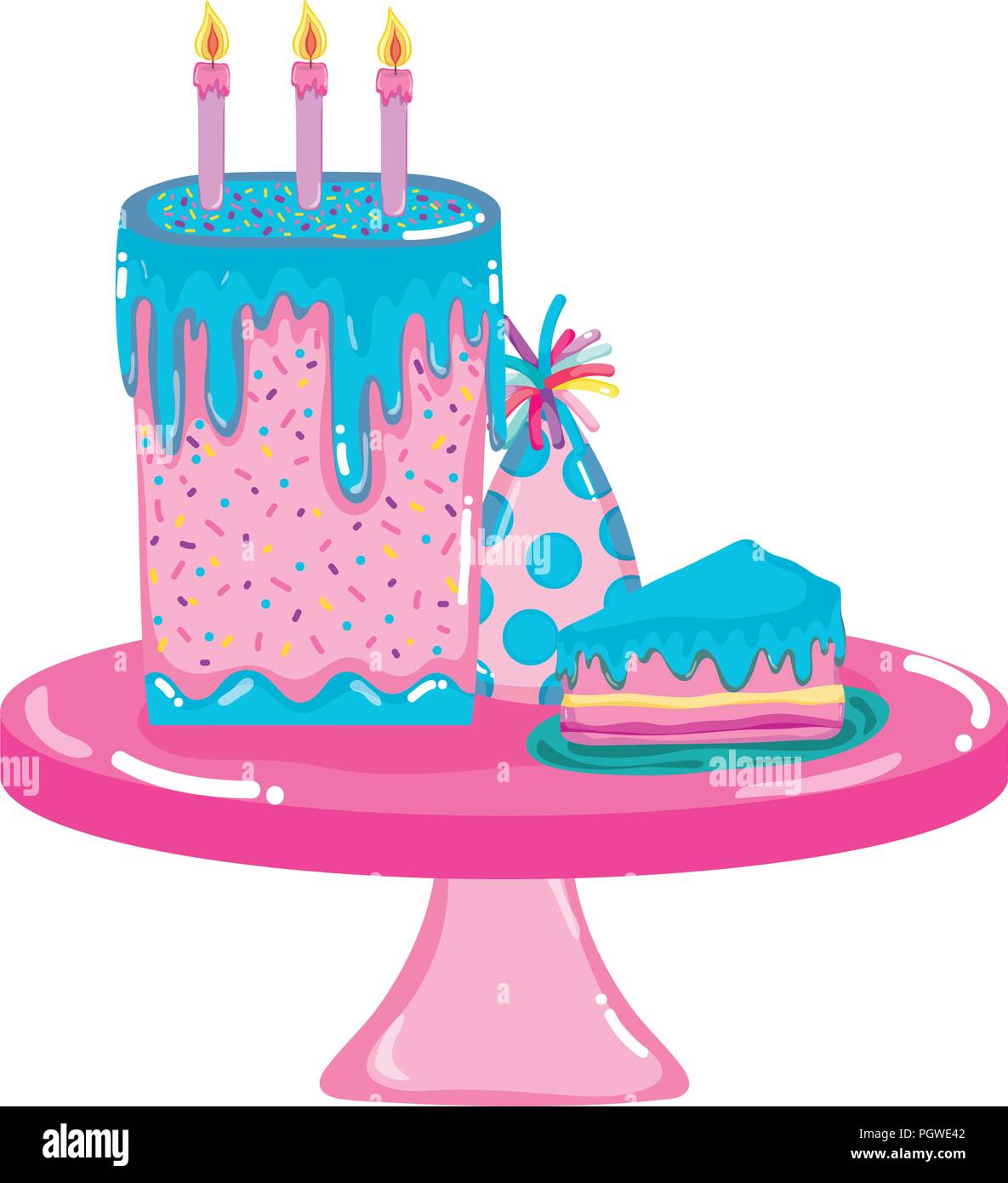 Birthday tables Stock Vector Images - Alamy