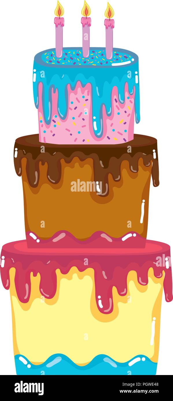 Cake three floors hi-res stock photography and images - Alamy