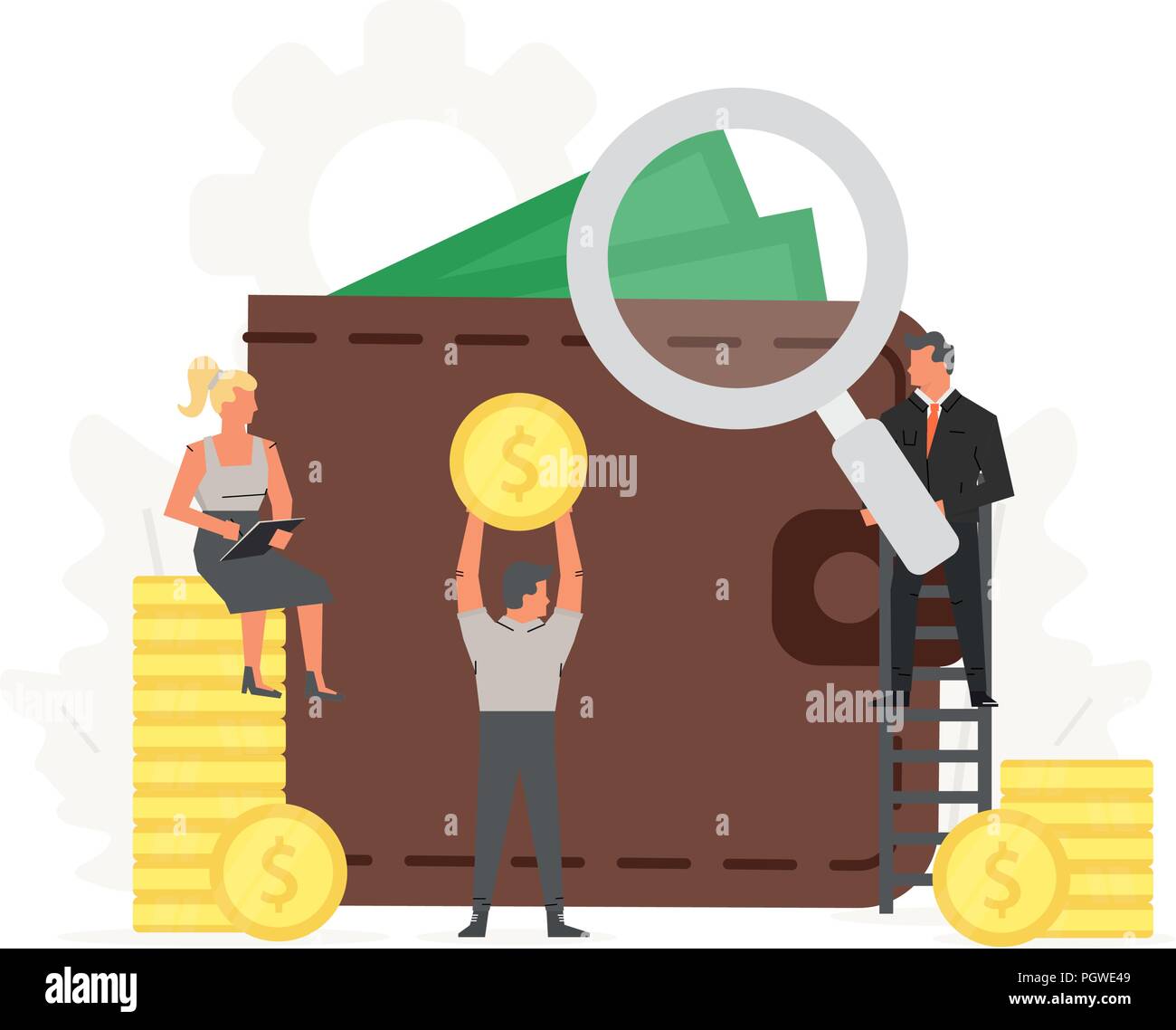 Small payments Stock Vector Images - Alamy