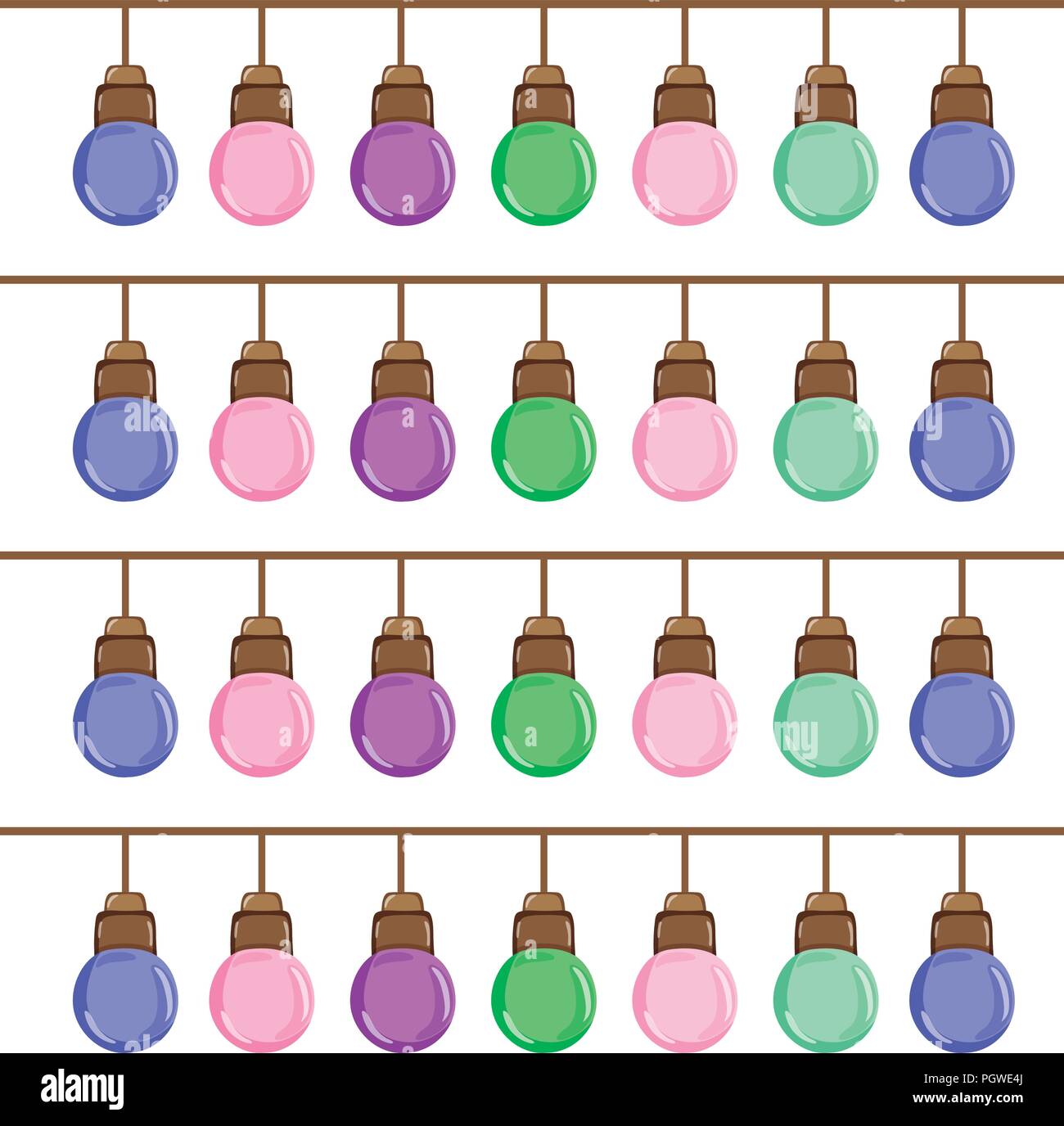 nice bulbs hangings decoration background Stock Vector Image & Art - Alamy