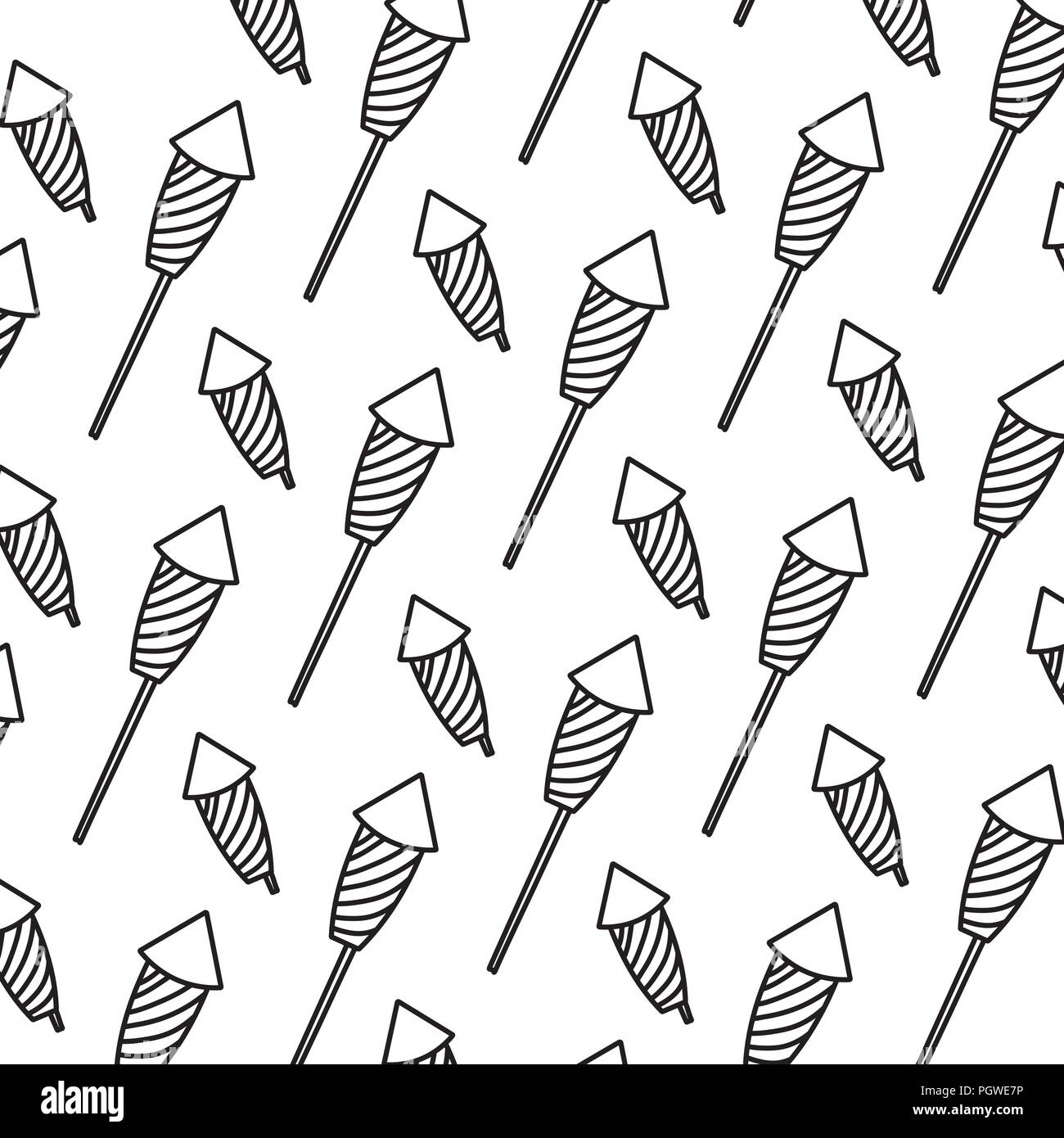 line firework object to celebration holiday background Stock Vector ...