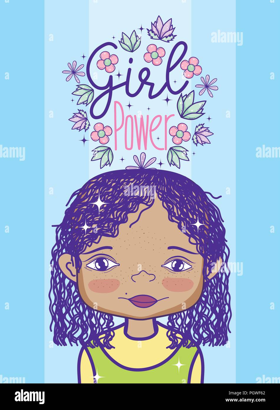 Girl power cartoon Stock Vector Image & Art - Alamy