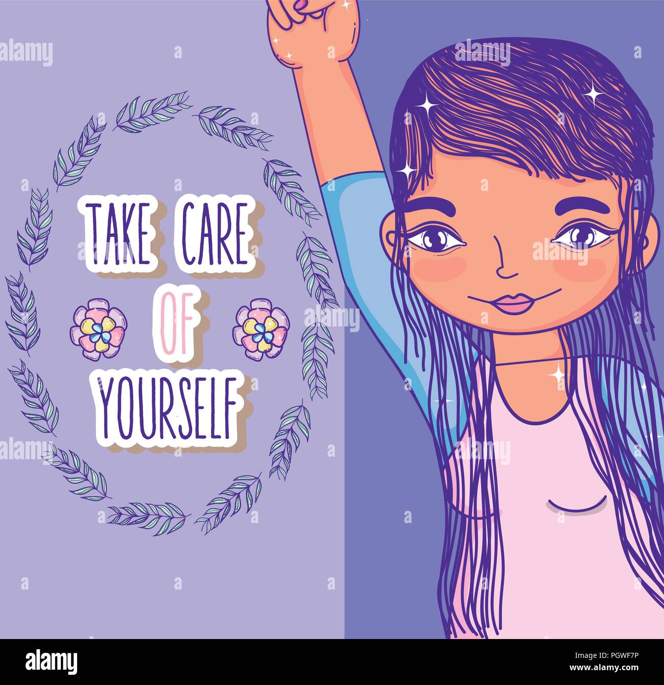 Girl power cartoon Stock Vector Image & Art - Alamy