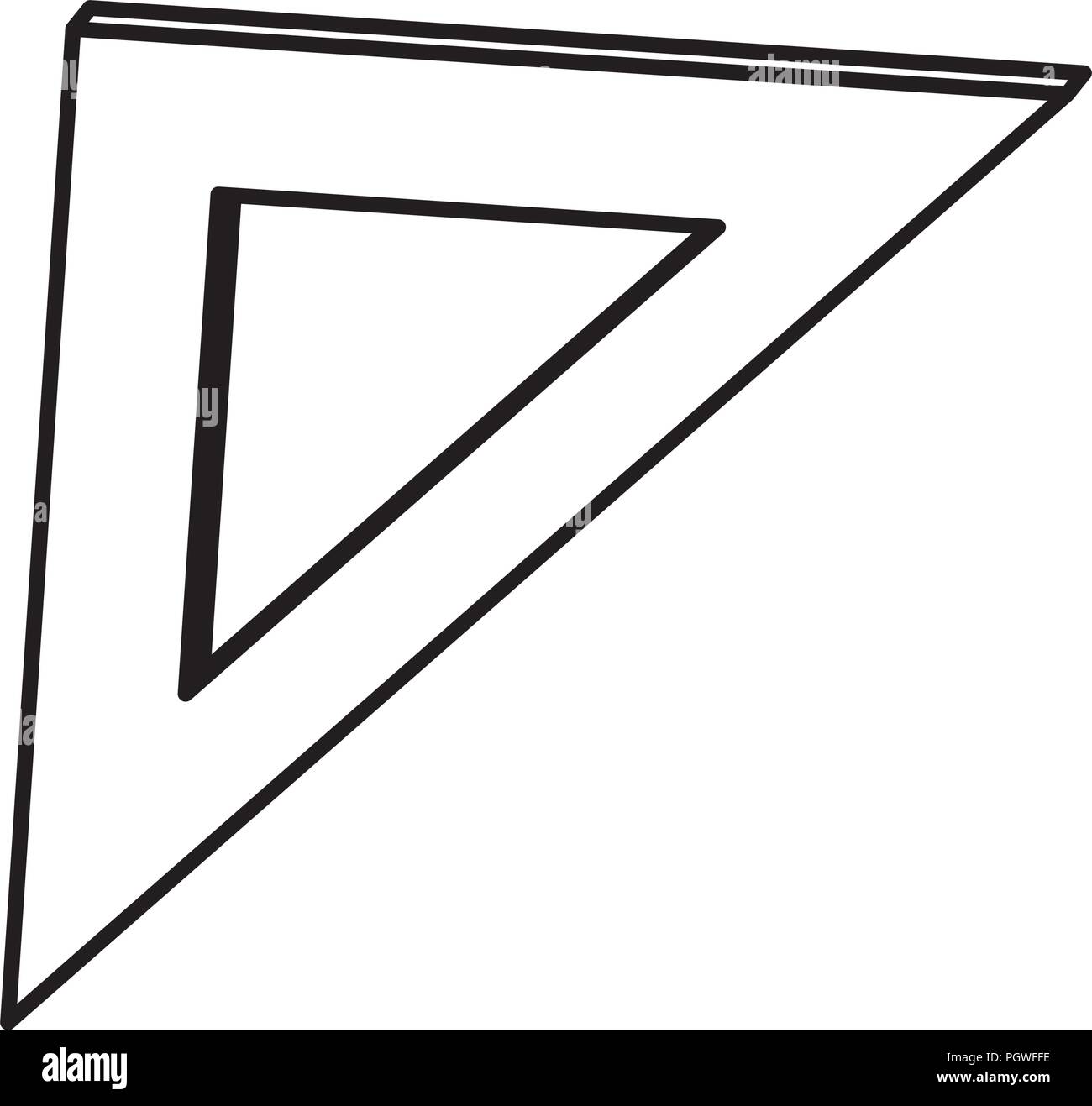 line square ruler school tool education Stock Vector Image & Art - Alamy