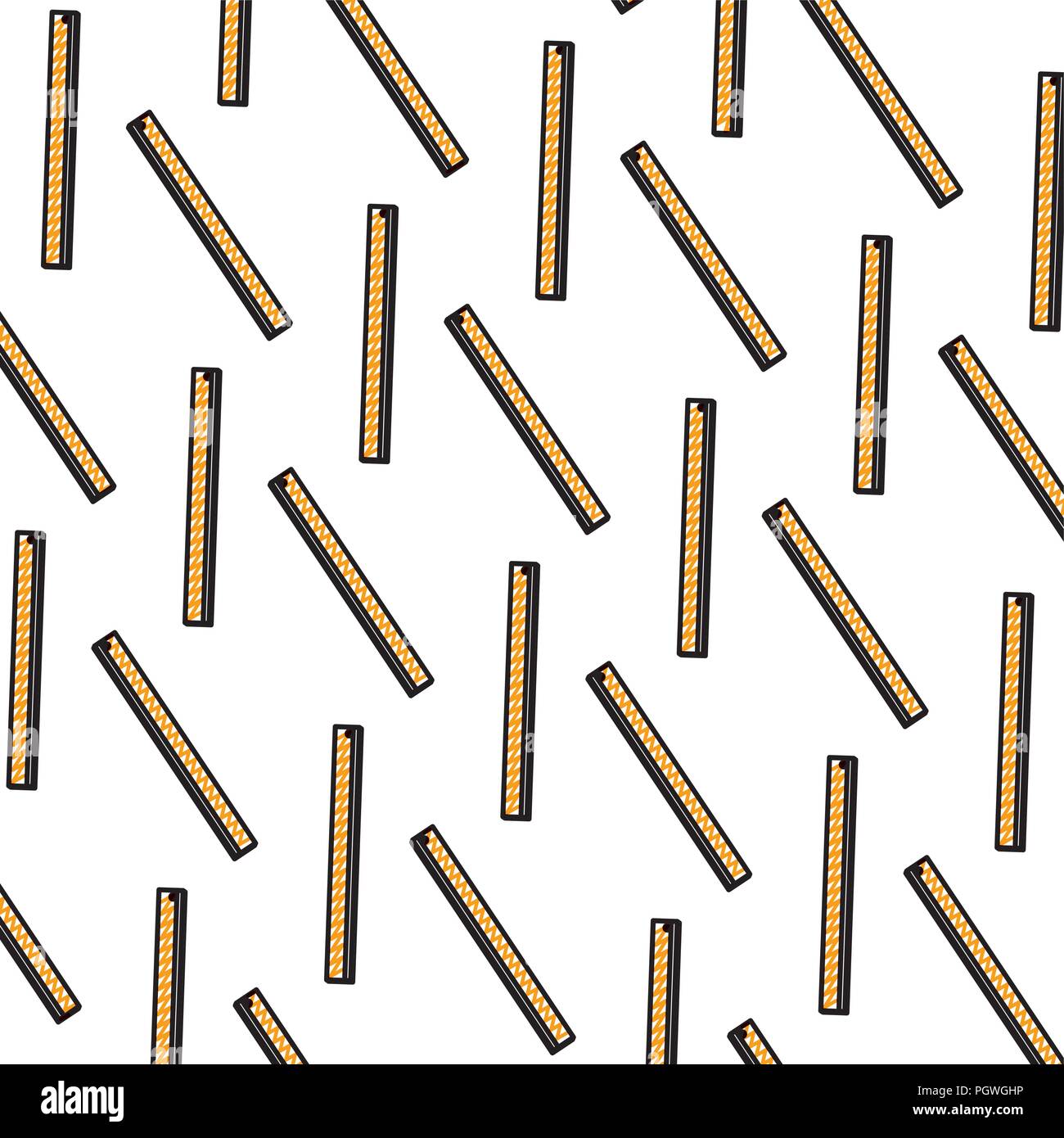 doodle plastic ruler school utensil background Stock Vector Image & Art ...