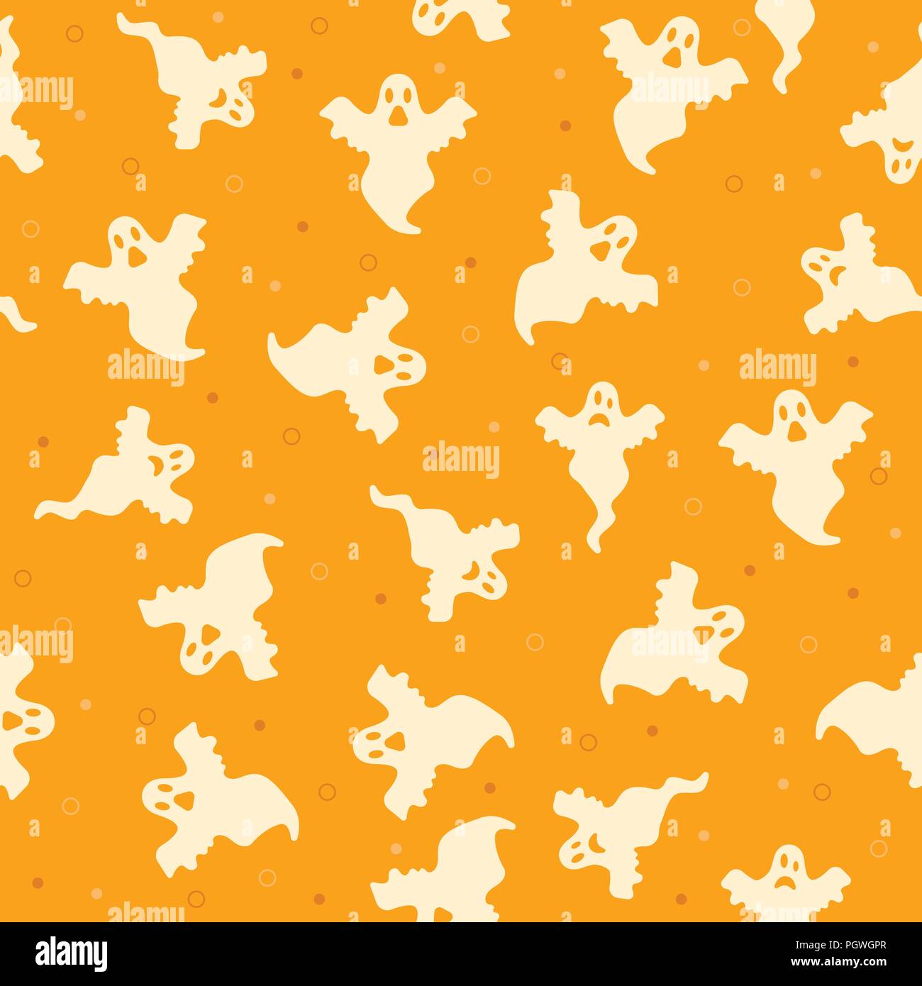 ghost halloween pattern background vector illustration Stock Vector ...