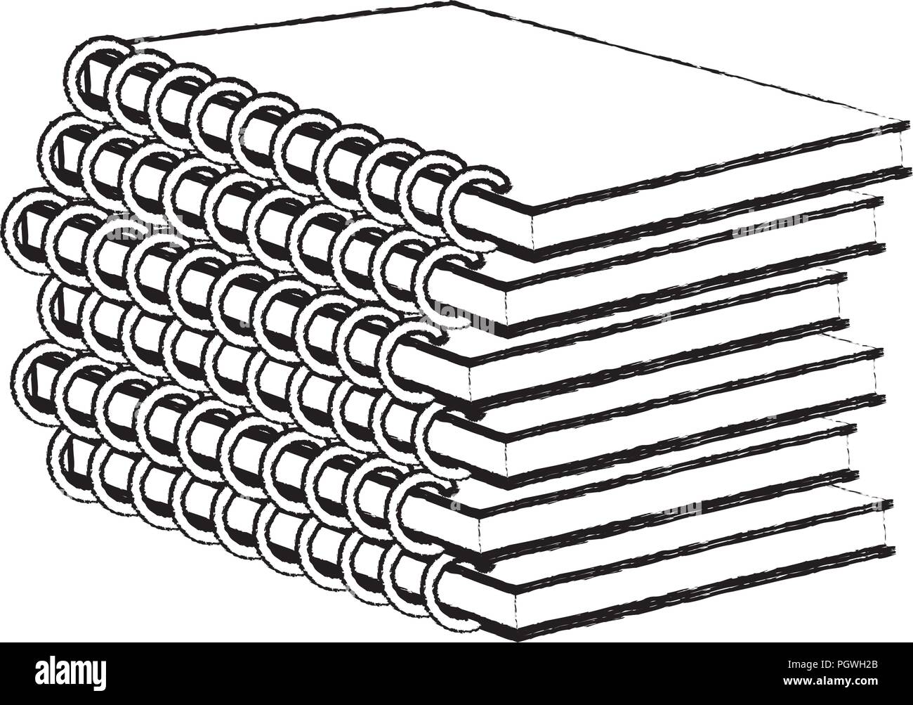 grunge education notebooks school tools design Stock Vector Image & Art ...