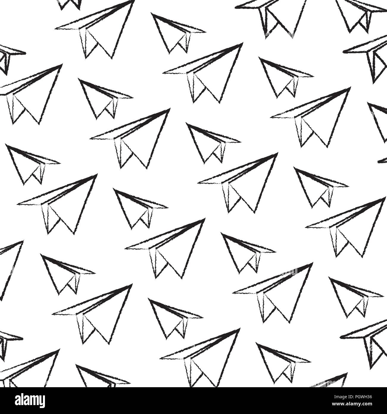 grunge paper plane origami design background Stock Vector Image & Art ...