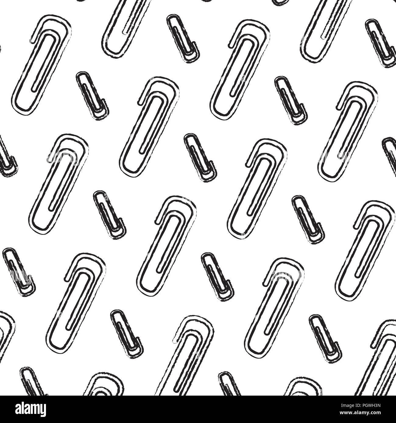 grunge metal clips tool to paper background Stock Vector Image & Art ...