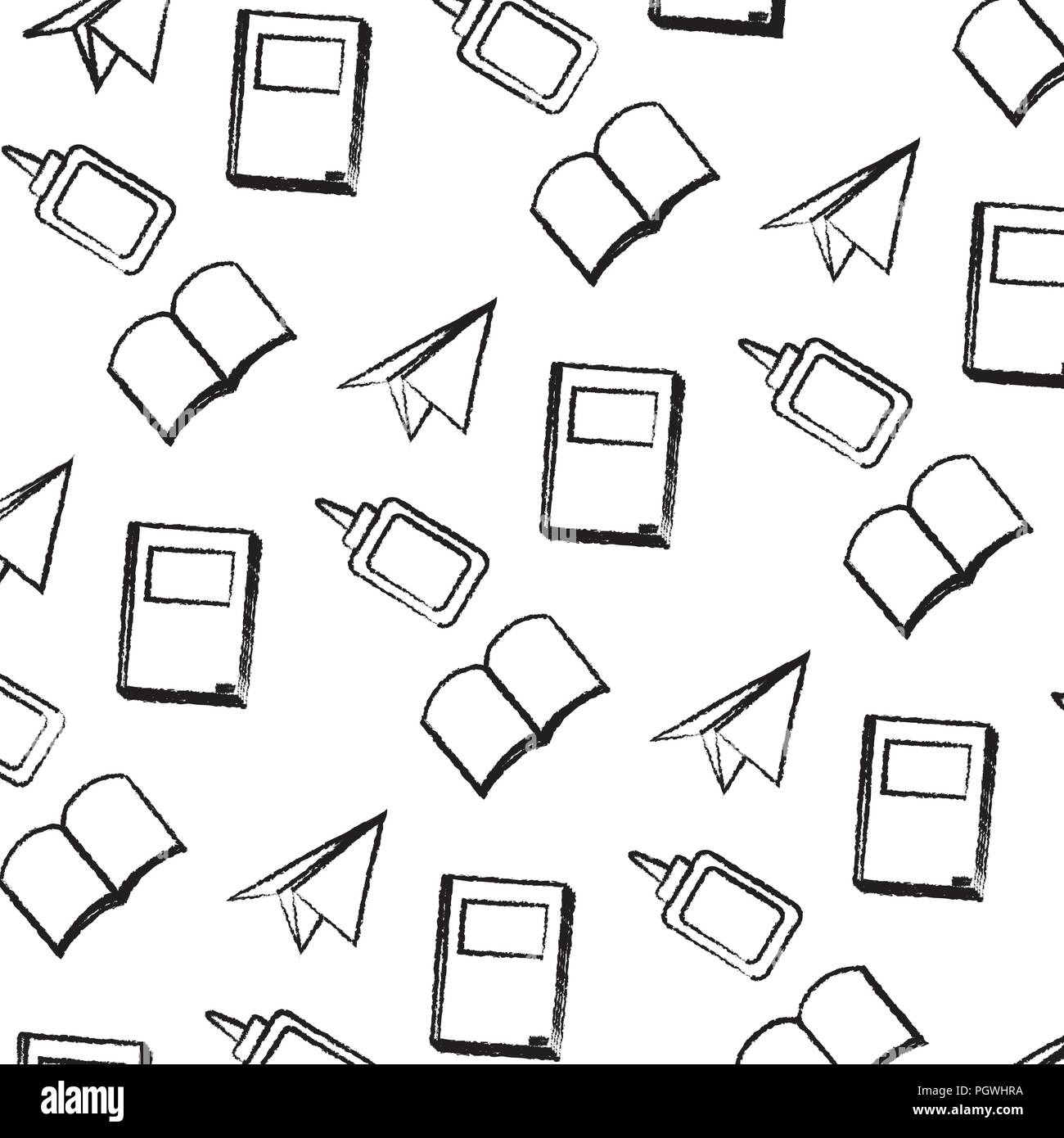 grunge school tools education background design Stock Vector Image ...