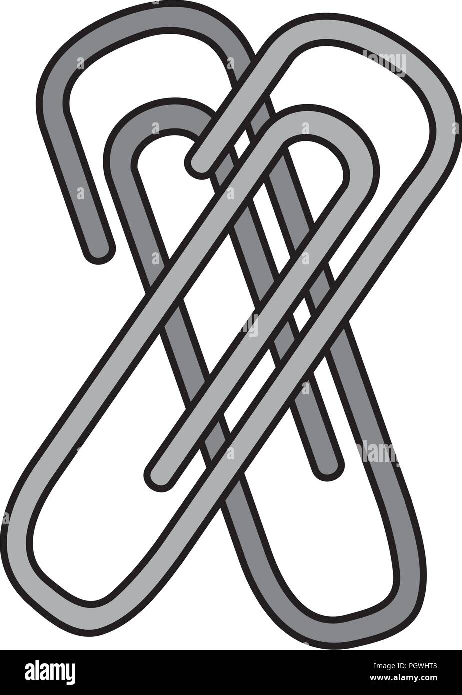 color metal clips tool to office paper Stock Vector Image & Art - Alamy