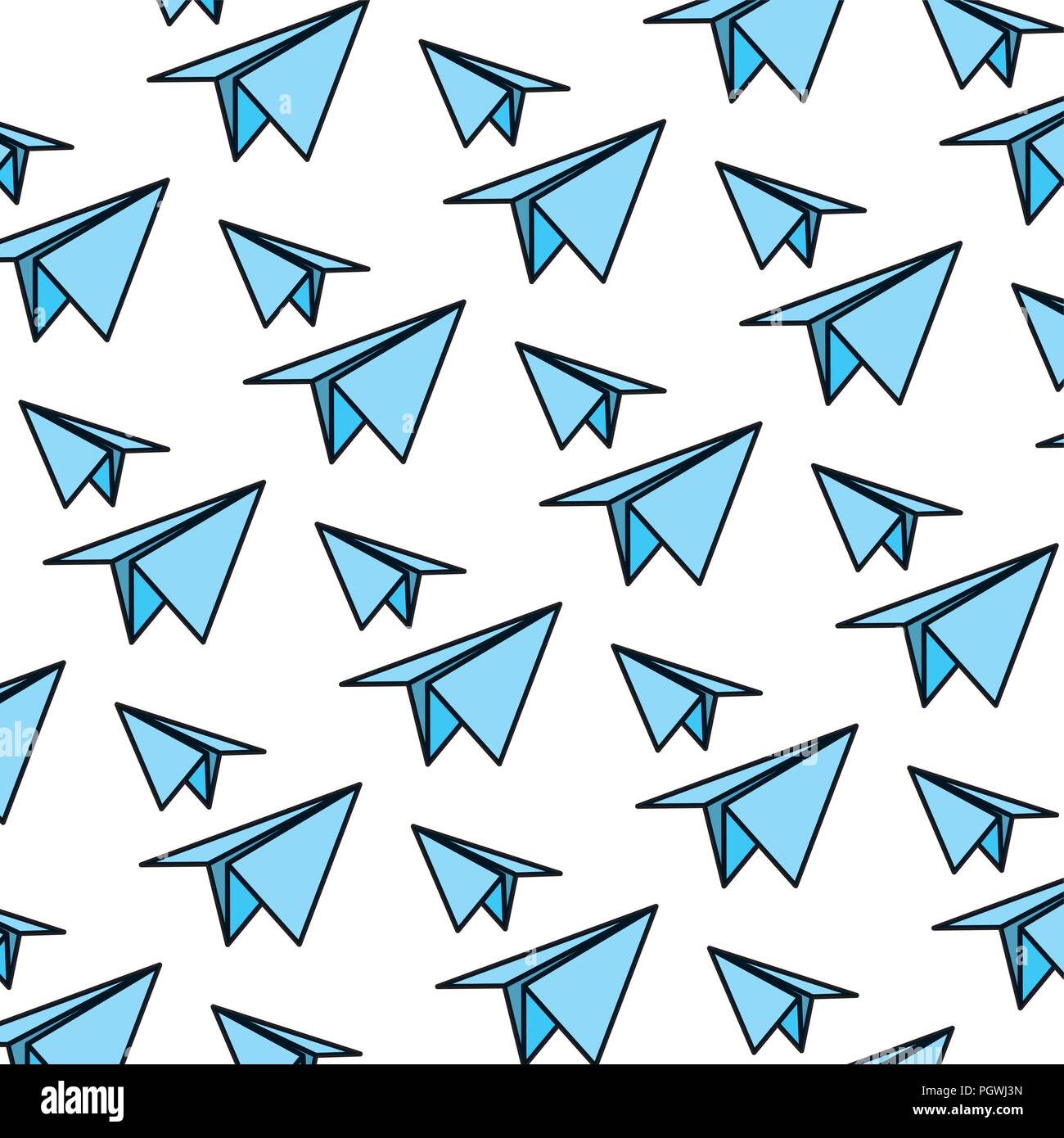 color paper plane origami design background Stock Vector Image & Art ...