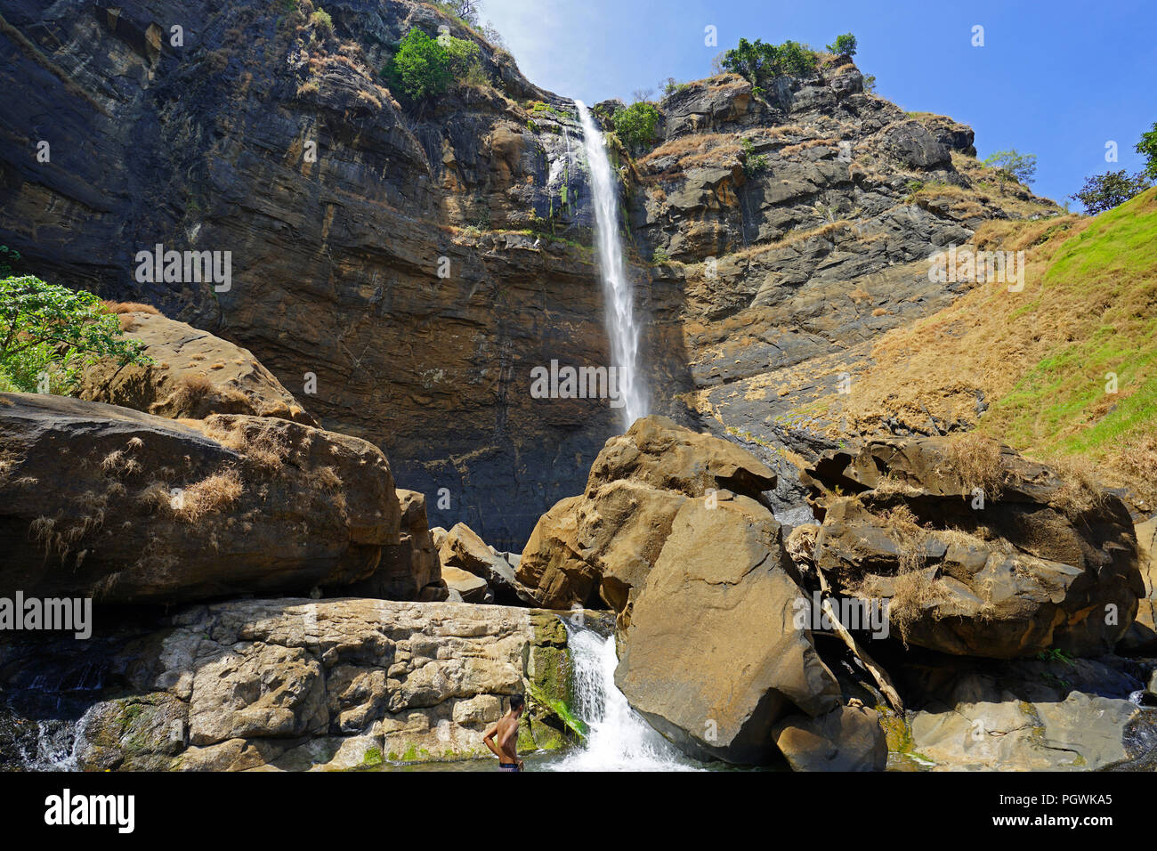 Curug Cikanteh Waterfall, Geopark Ciletuh, Sukabumi, West Java ...