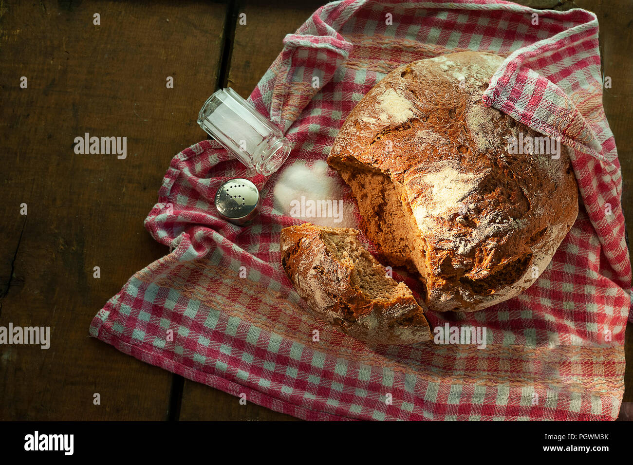 Bread and salt, symbol of luck when moving in, Germany Stock Photo - Alamy