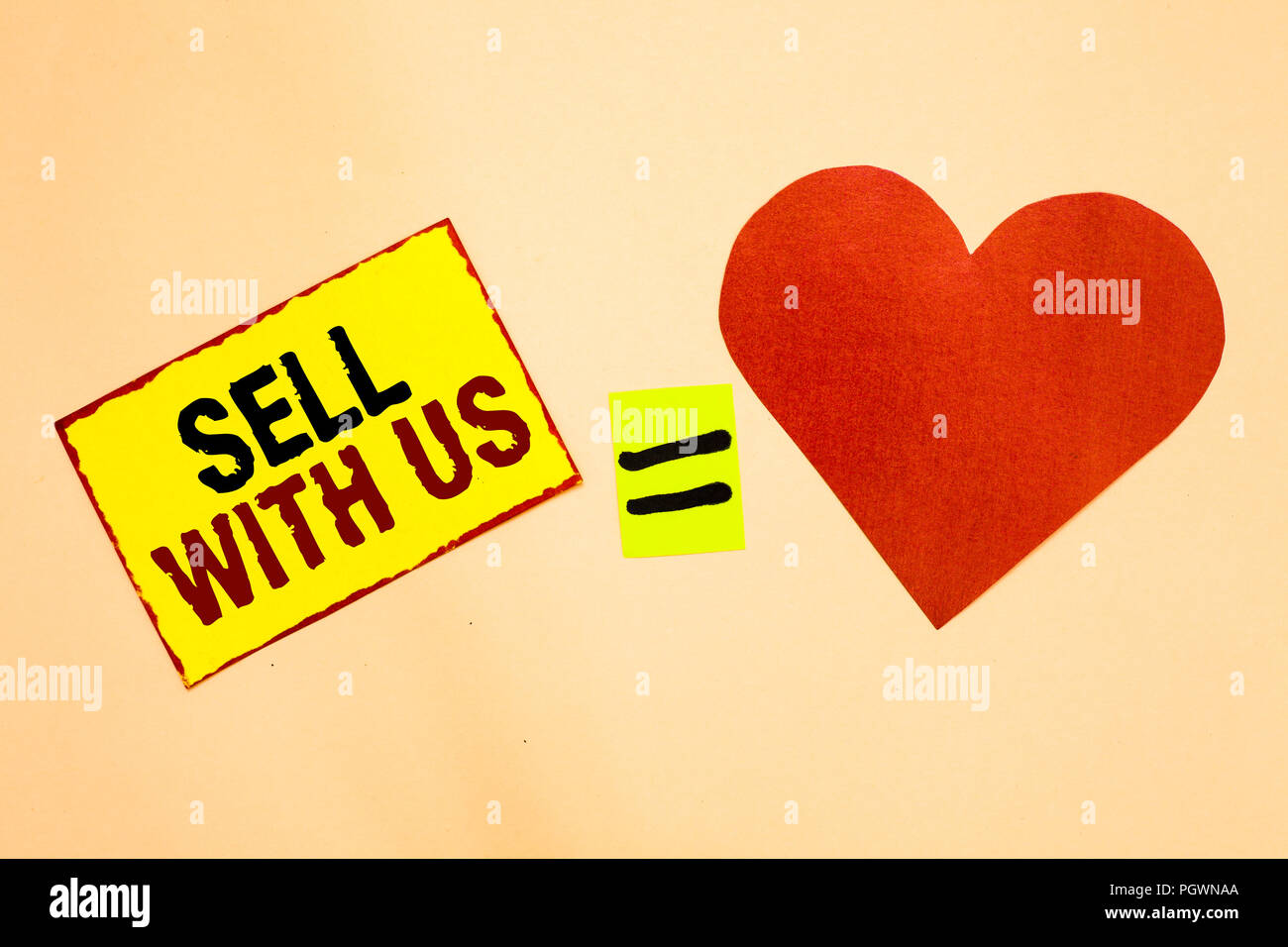 Handwriting text writing Sell With Us. Concept meaning Online selling ...