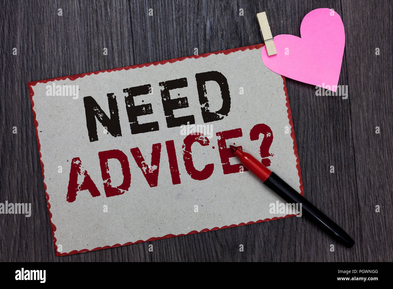 Text sign showing Need Advice question. Conceptual photo Asking someone ...
