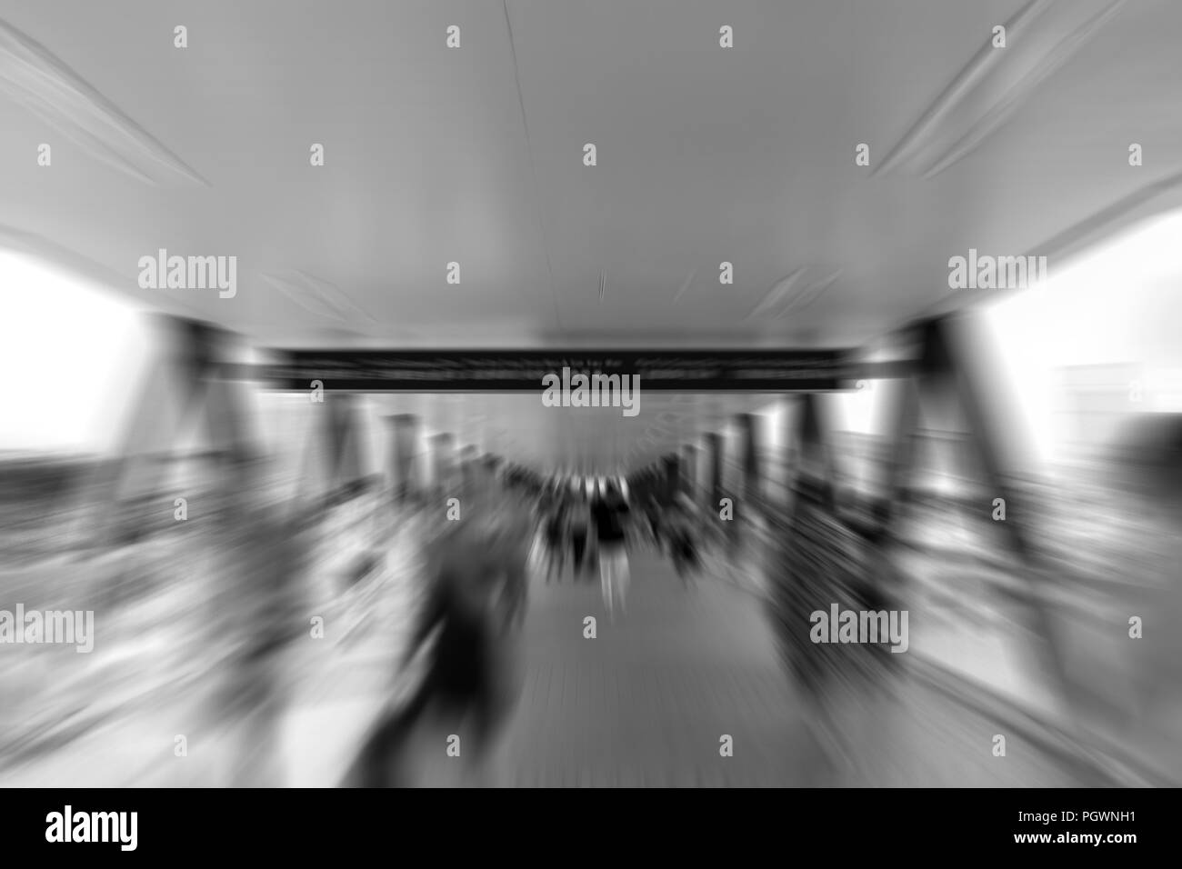 Market blurred background Black and White Stock Photos & Images - Alamy