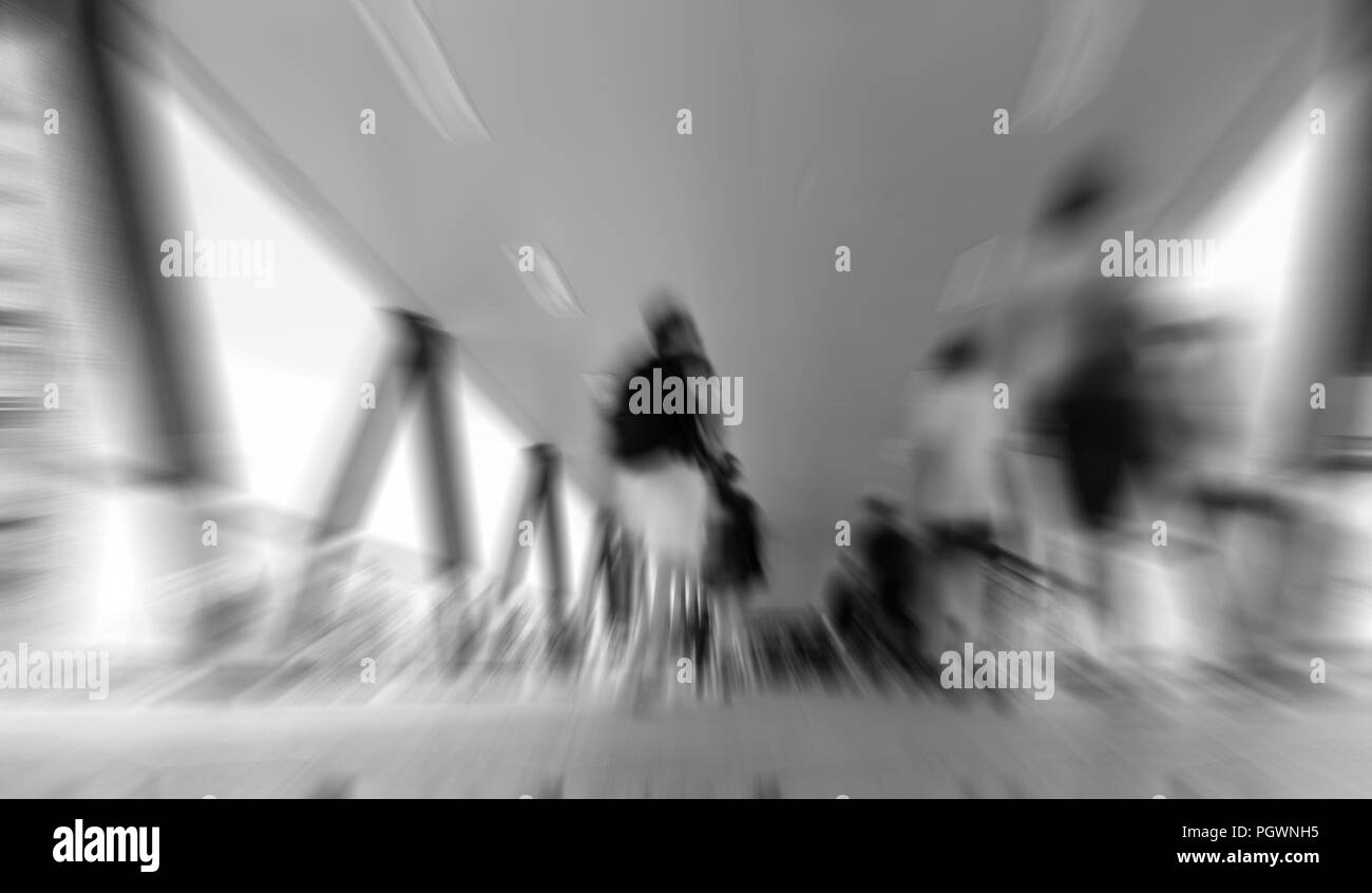 Market blurred background Black and White Stock Photos & Images - Alamy