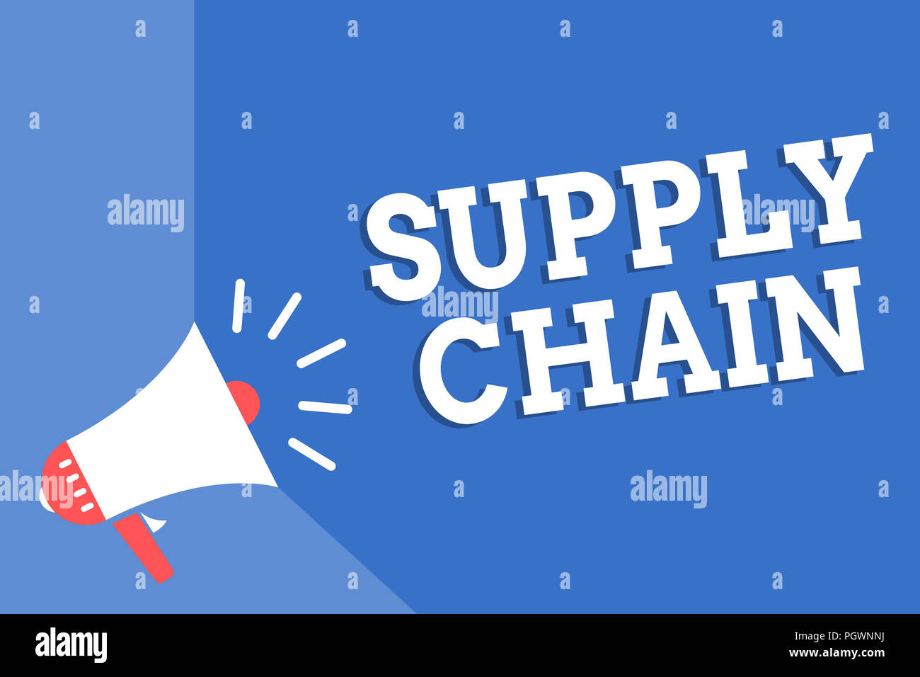 Handwriting text writing Supply Chain. Concept meaning System of ...