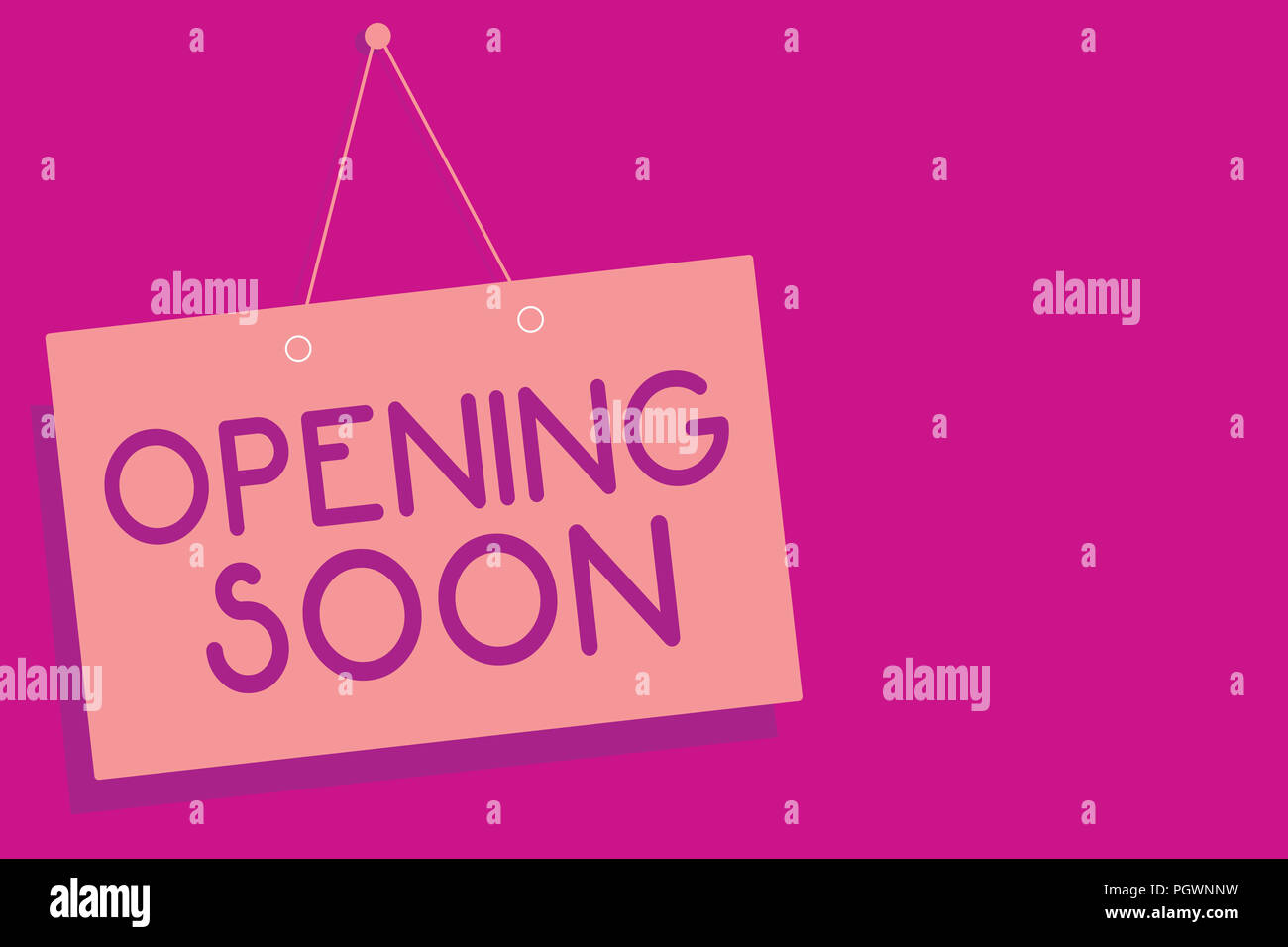 Opening shortly sign hi-res stock photography and images - Alamy