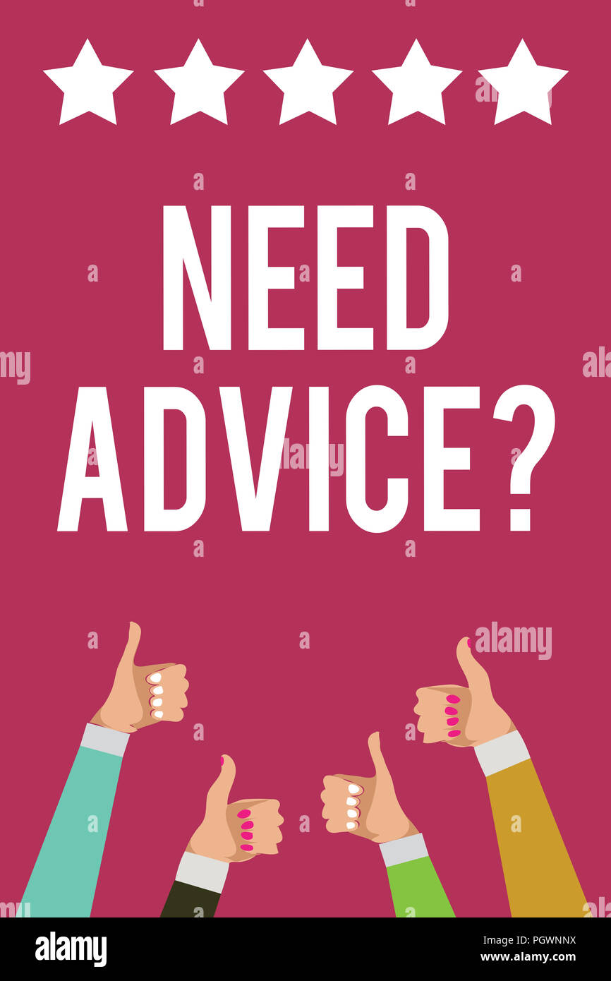 Writing note showing Need Advice question. Business photo showcasing ...