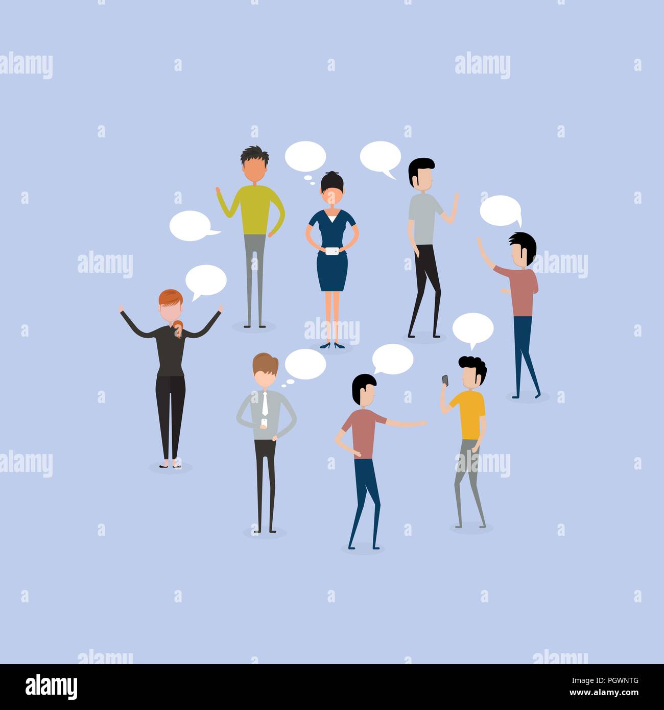 Group coworkers discussing business Stock Vector Images - Alamy