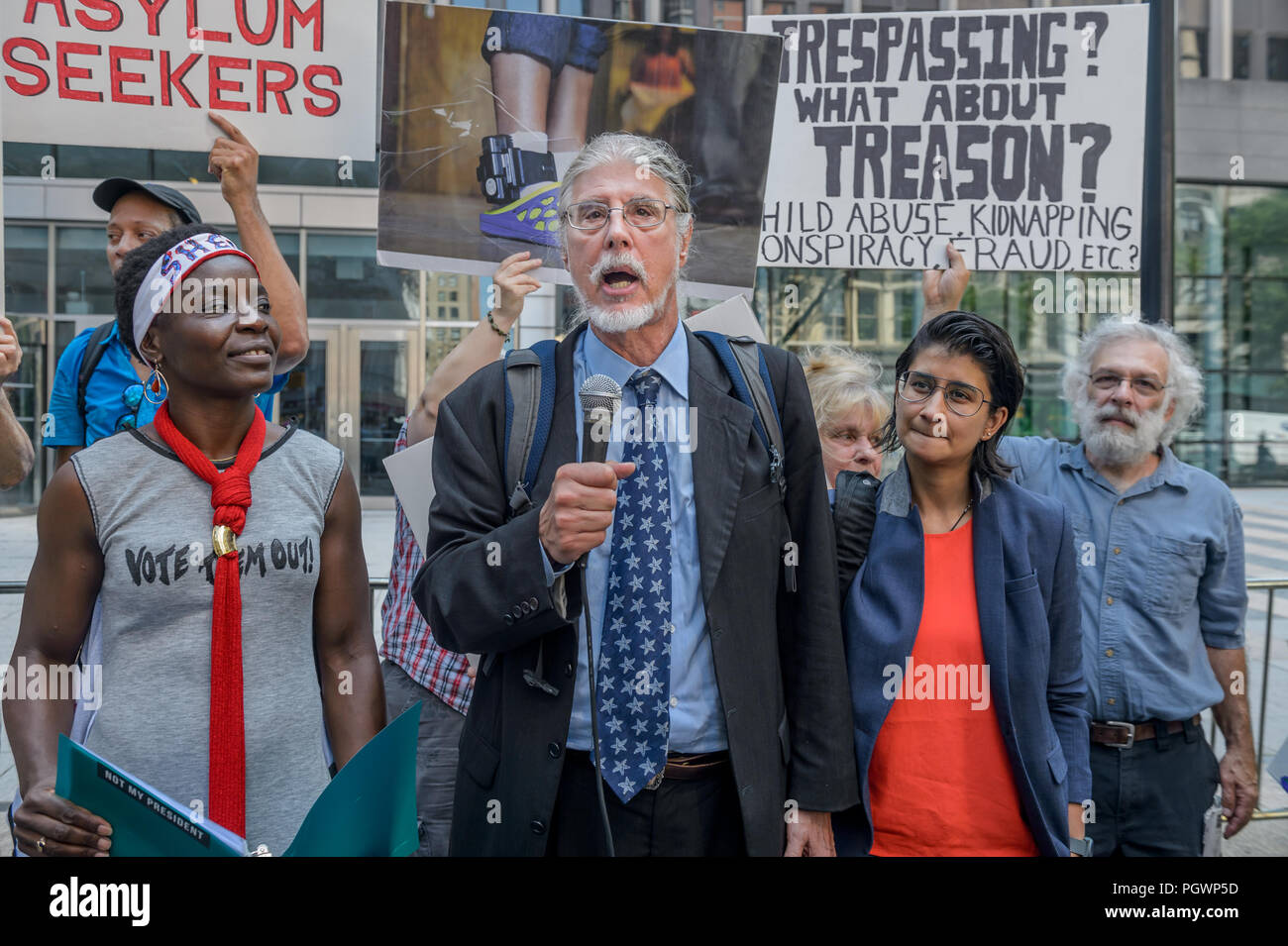 New York, United States. 28th Aug, 2018. Civil rights attorney Ron Kuby ...