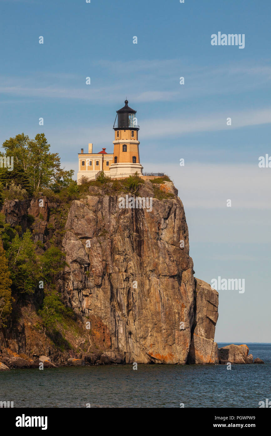 Afternoon light on Split Rock Lighthouse,Split Rock Lighthouse State ...