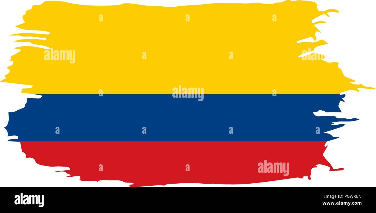 Colombia flag, vector illustration Stock Vector Image & Art - Alamy