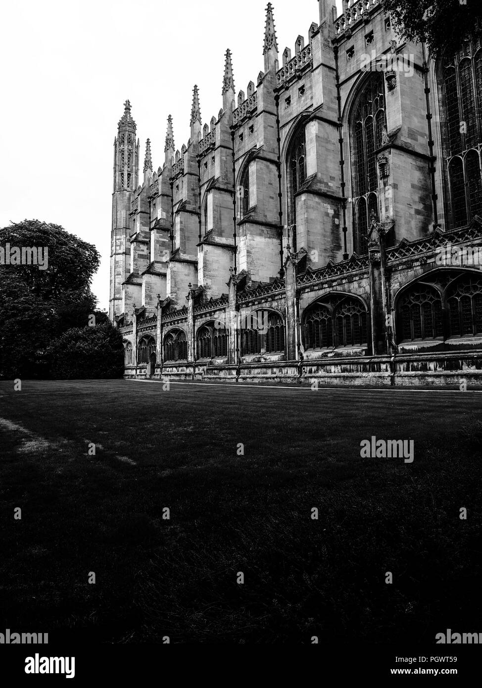 Kings college cambridge architecture Black and White Stock Photos ...