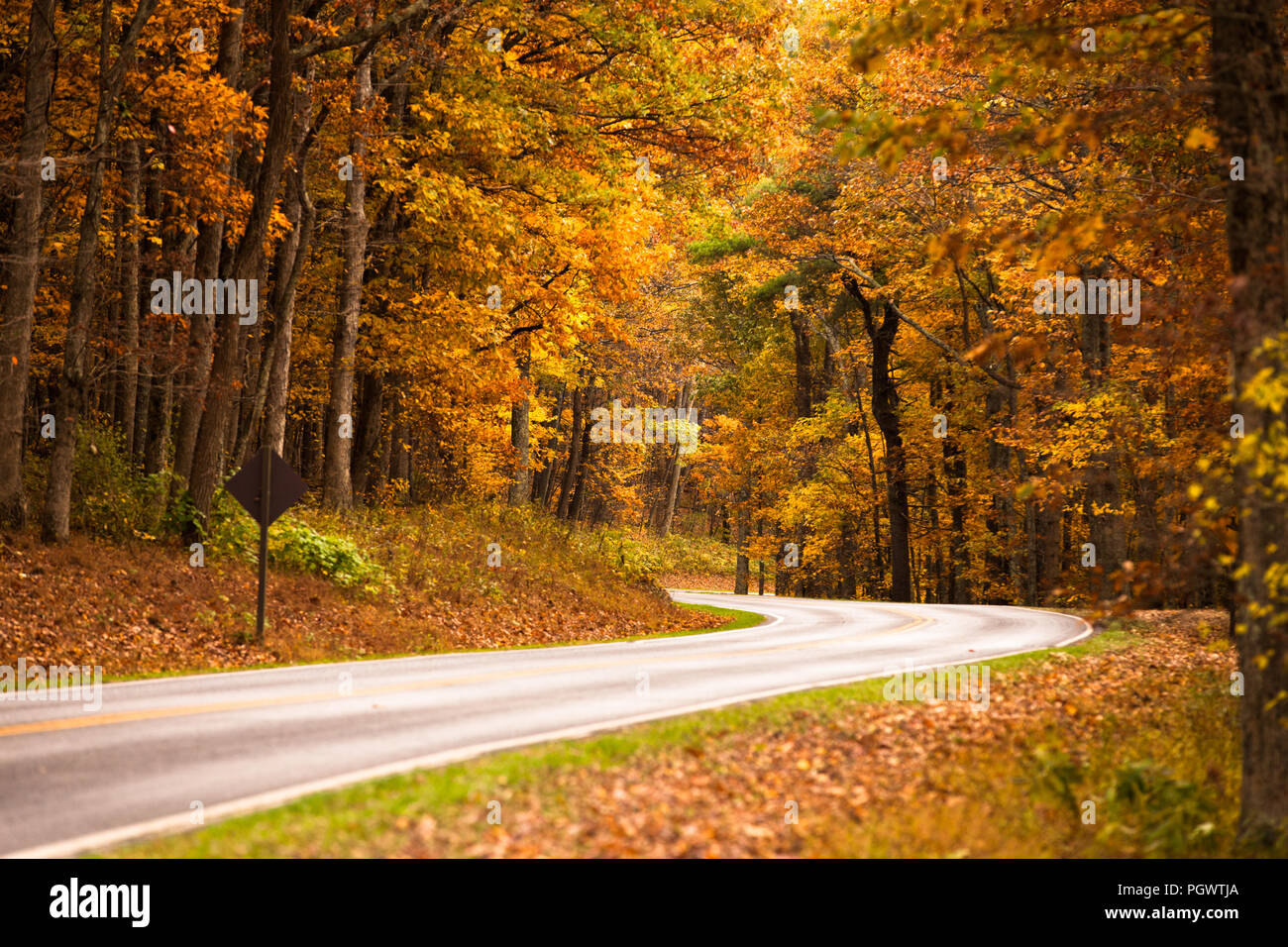 Fall colors along the Blue Ridge Parkway Stock Photo - Alamy