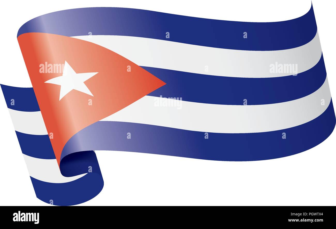 Cuba flag, vector illustration on a white background Stock Vector Image ...