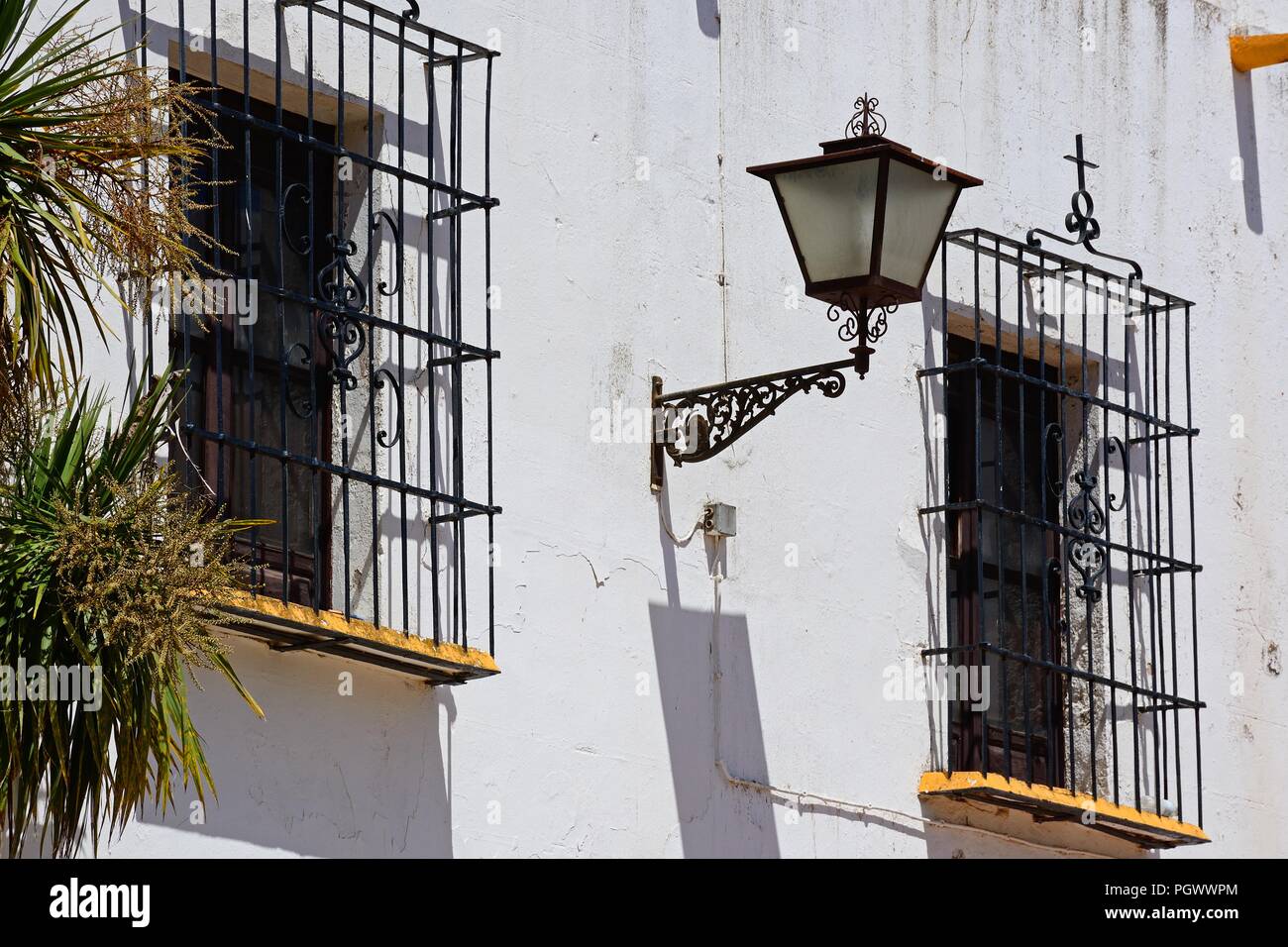 Wrought iron window grill to side hi-res stock photography and images ...