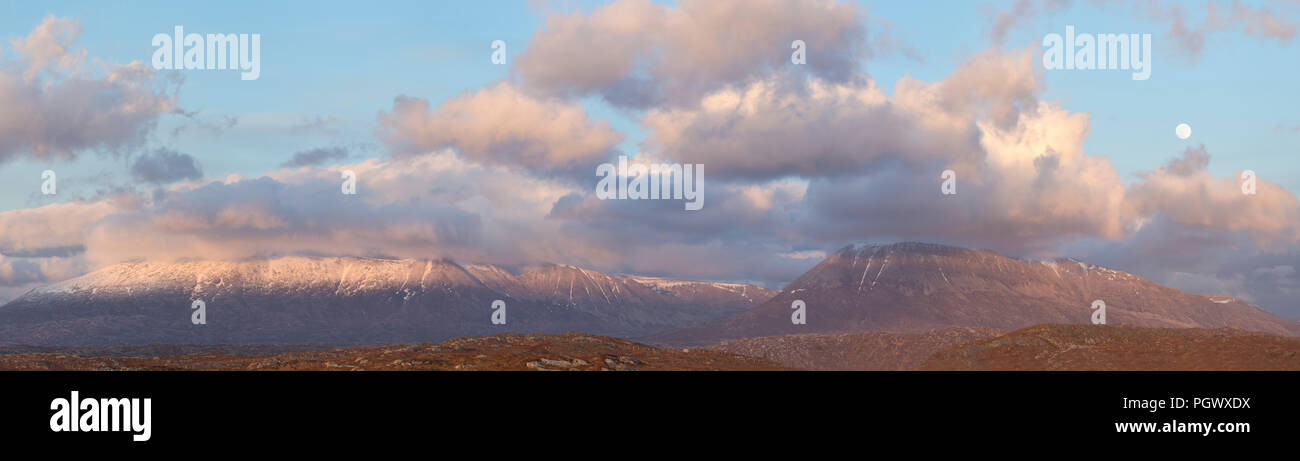 Sutherland mountains panorama Stock Photo - Alamy