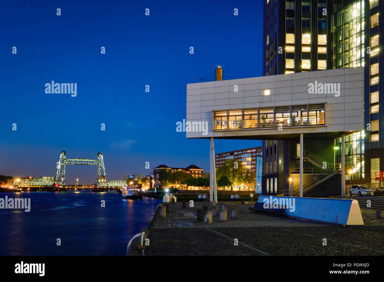 Railroad bridge rotterdam hi-res stock photography and images - Alamy