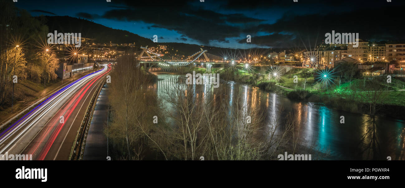 Urban landscape in the blue Hour Stock Photo - Alamy