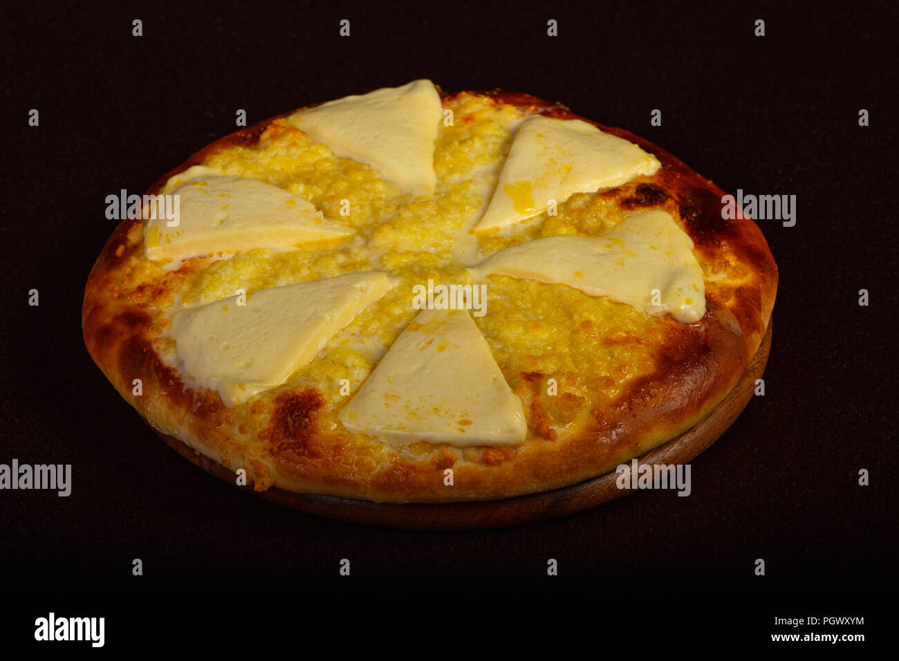 Georgian traditional hachapuri with cheese Stock Photo - Alamy