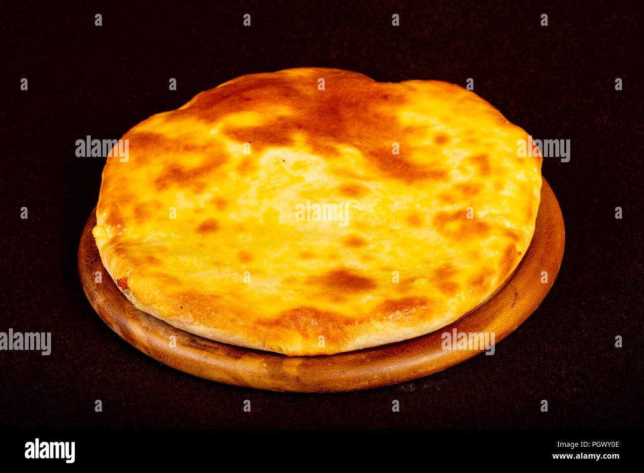 Georgian cuisine - Hachapuri with cheese Stock Photo - Alamy