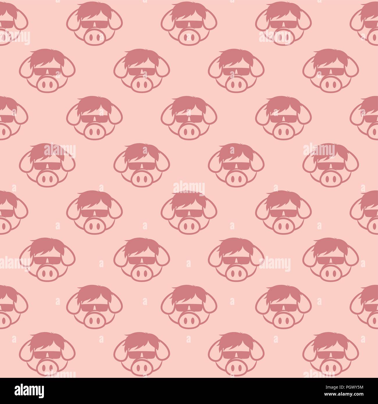 seamless pattern pig pork bacon theme vector Stock Vector Image & Art ...