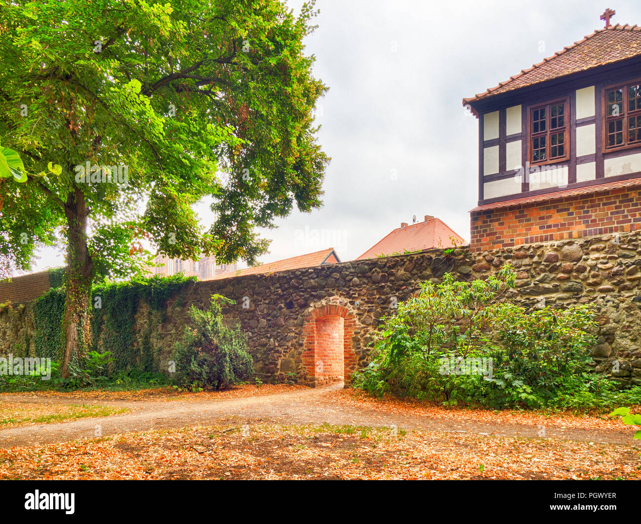 Defensive walls in Luckau, Brandenburg, Germany Stock Photo - Alamy