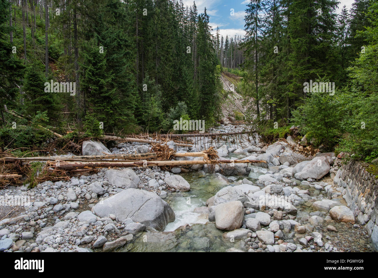 River damage after flooding Stock Photo - Alamy