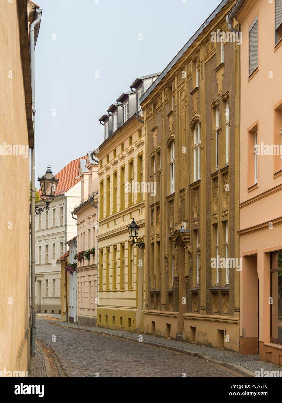 Street in Luckau, Brandenburg, Germany Stock Photo - Alamy