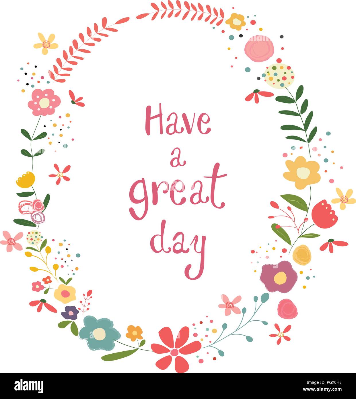 Bright colourful flower Stock Vector Images - Alamy