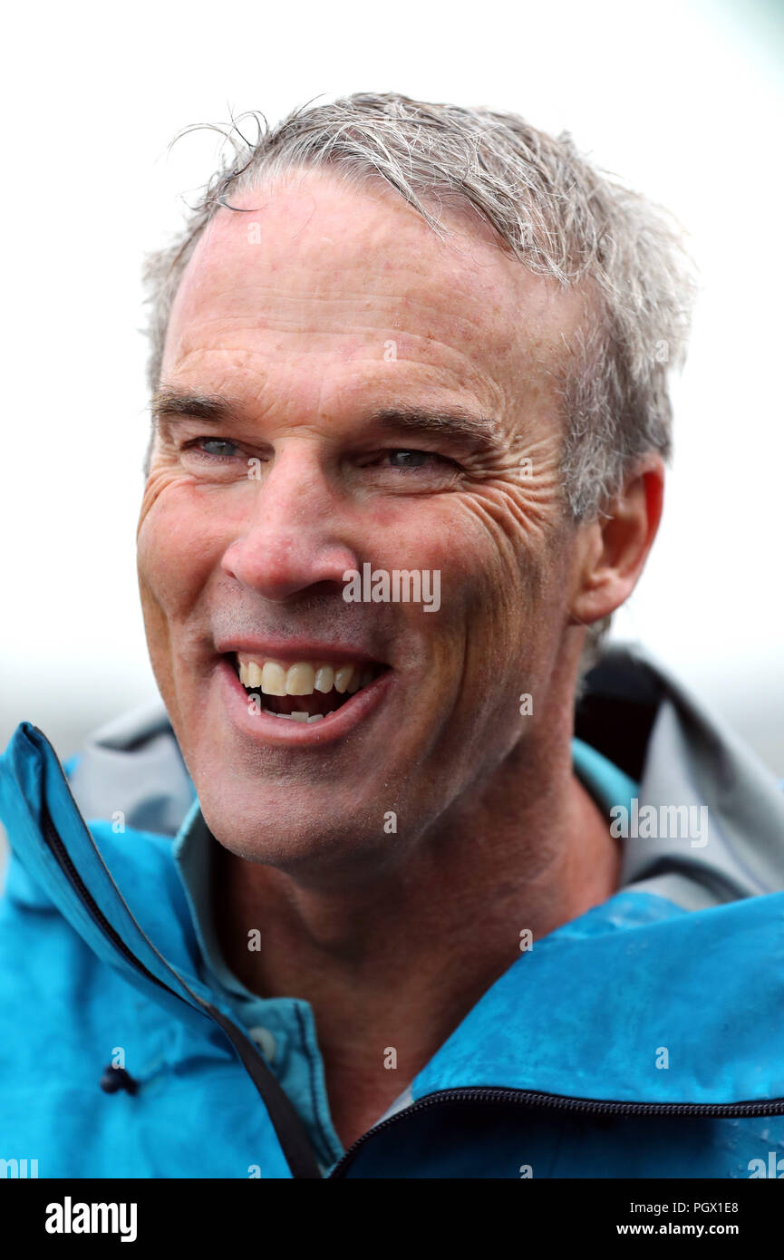 Lewis Pugh after arriving at Shakespeare Beach to complete his Long ...