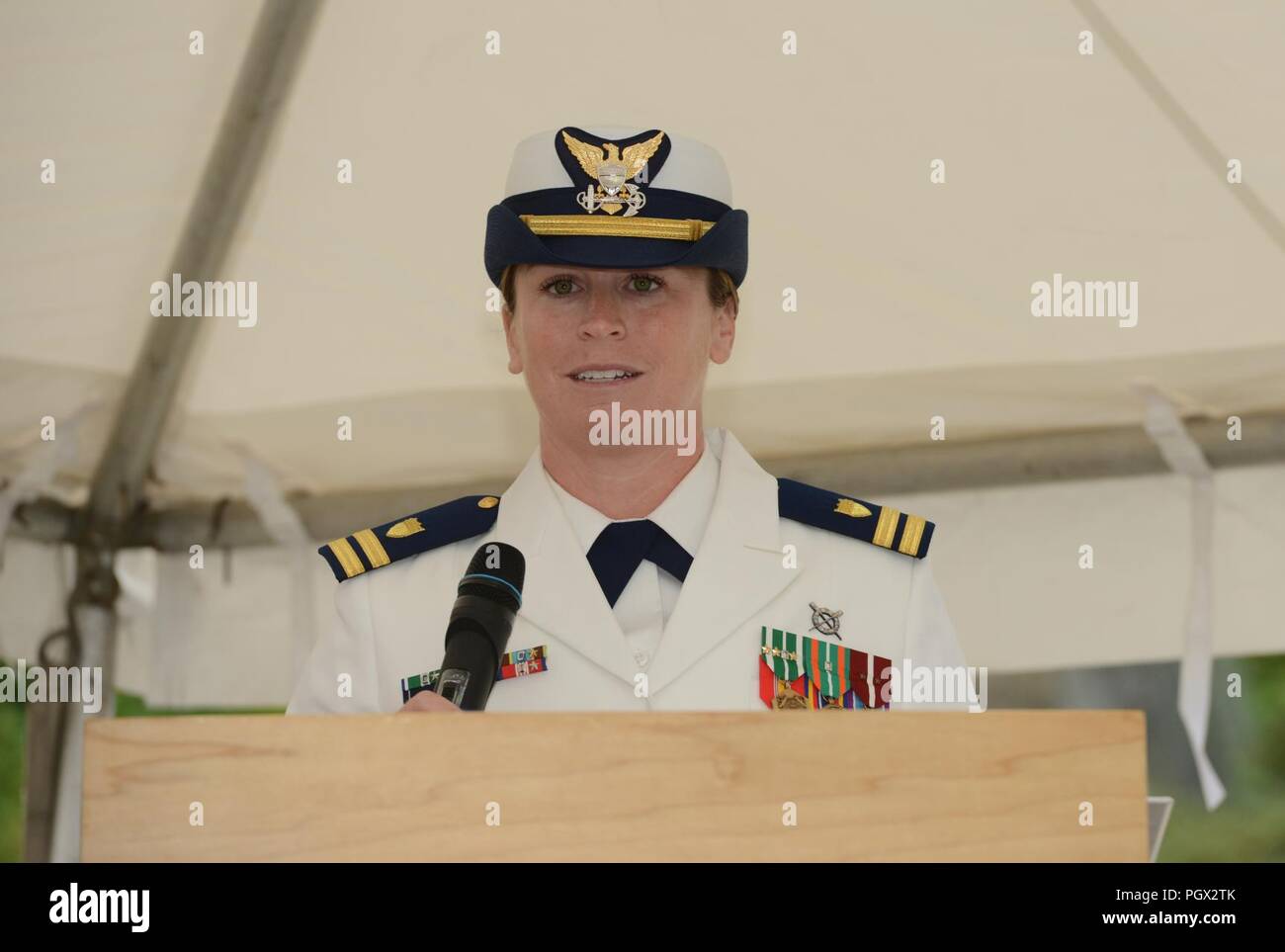 Lt. Jessica Shafer, commanding officer Station Cape Disappointment ...