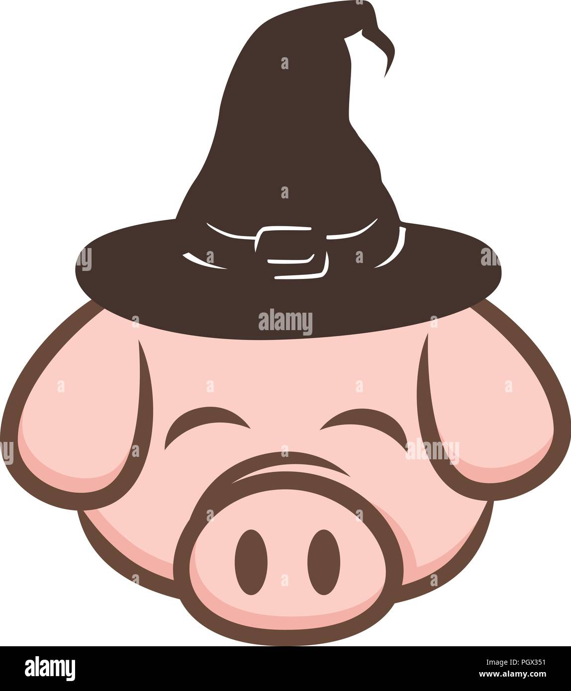 wizard pig pork bacon theme cartoon vector Stock Vector Image & Art - Alamy