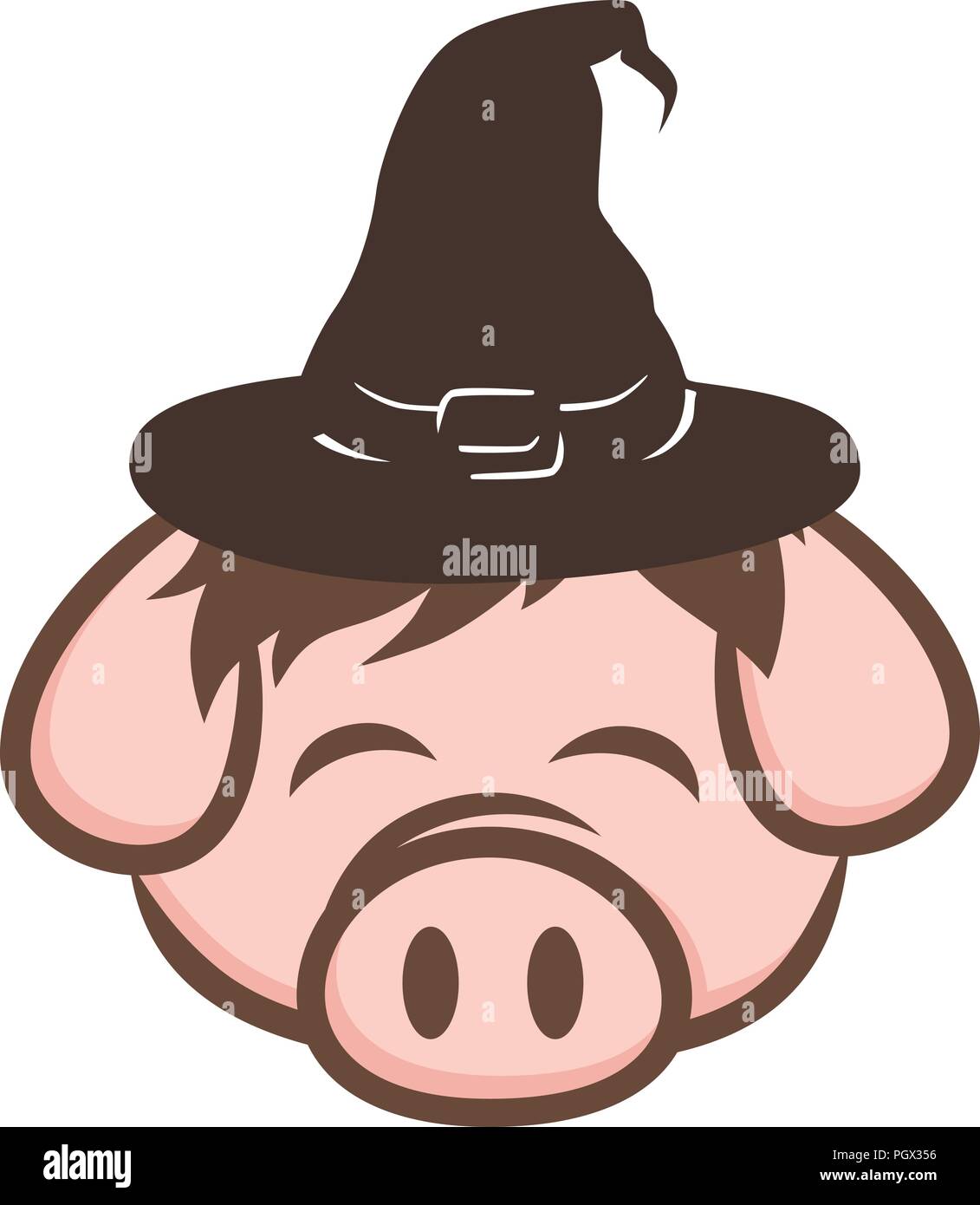 wizard pig pork bacon theme cartoon vector Stock Vector Image & Art - Alamy