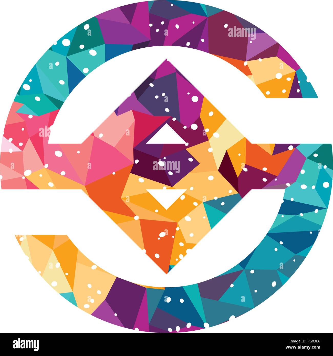 colorful alphabet theme sign symbol vector Stock Vector Image & Art - Alamy